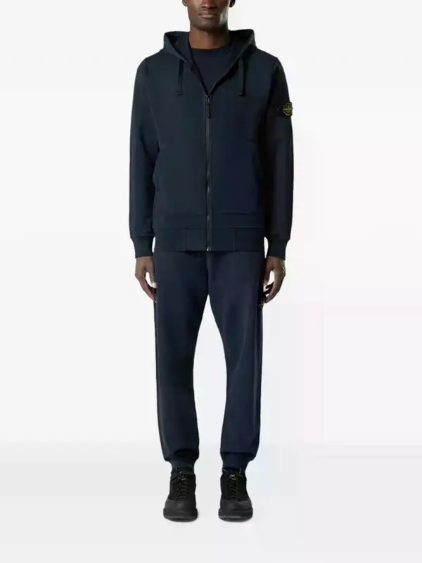 Stone Island Zip-up Cotton Hoodie