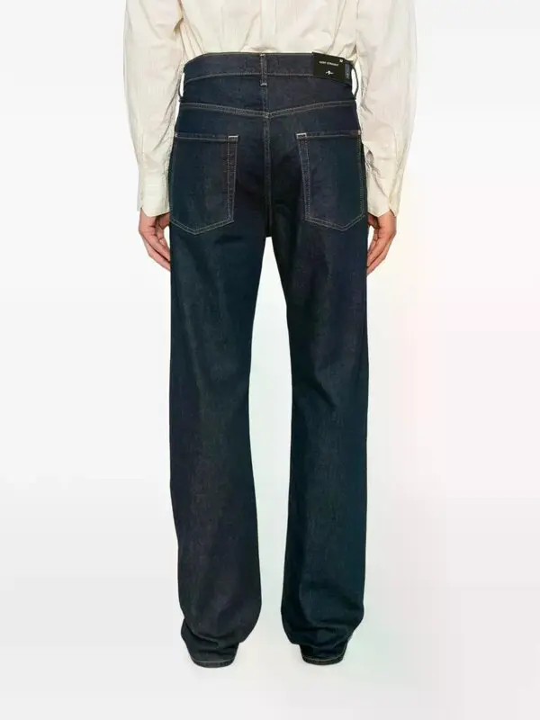 7 For All Mankind Contrast-stitch Straight-leg Jeans