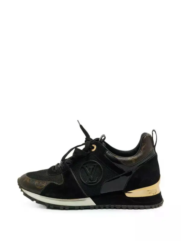 LOUIS VUITTON Run Away Monogram Sneakers - Black