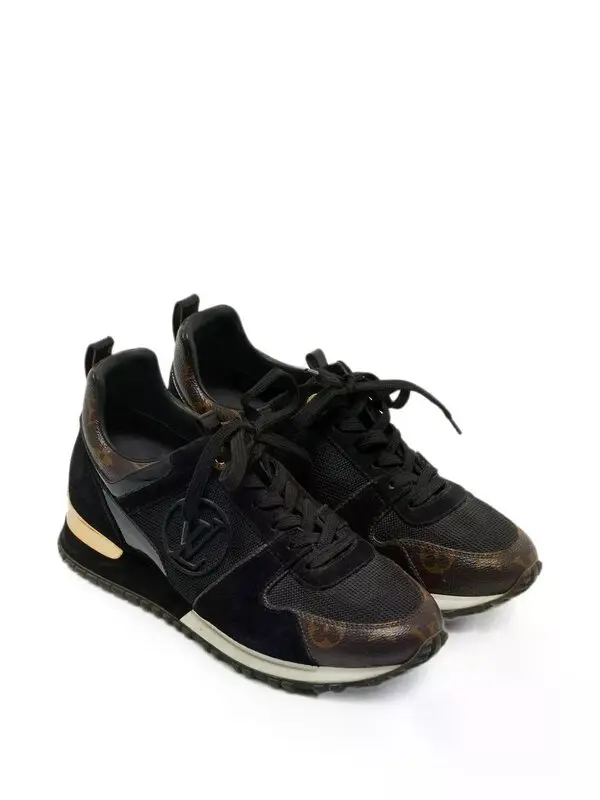 LOUIS VUITTON Run Away Monogram Sneakers - Black