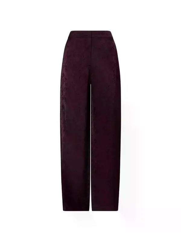 Liu Jo Balloon Trousers In Jacquard Satin