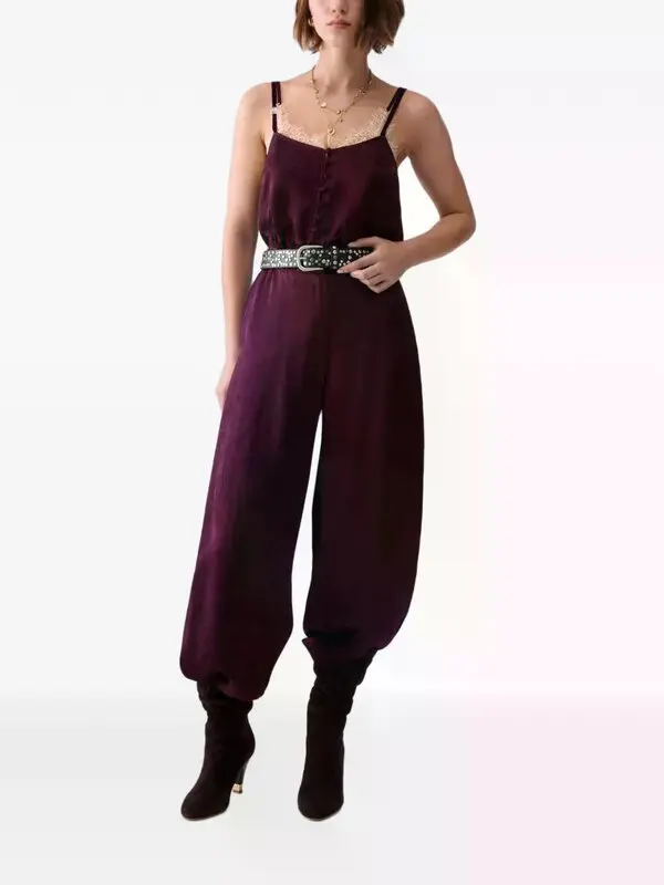 Liu Jo Balloon Trousers In Jacquard Satin