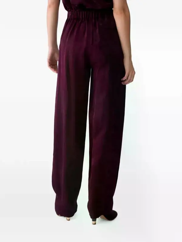 Liu Jo Balloon Trousers In Jacquard Satin