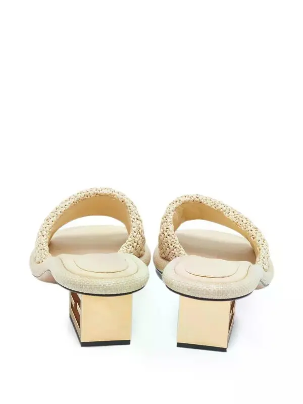 Fendi Ff Heeled Sandals
