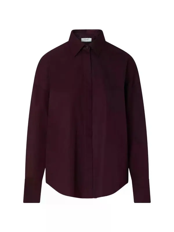 Liu Jo Shirt With Jacquard Satin Insert