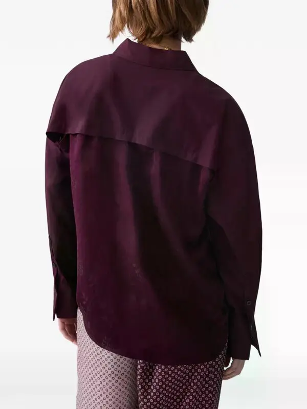 Liu Jo Shirt With Jacquard Satin Insert