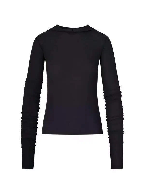 Rick Owens Ribbed Knit Hoodie