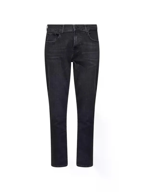 7 For All Mankind Faded Slim-fit Jeans