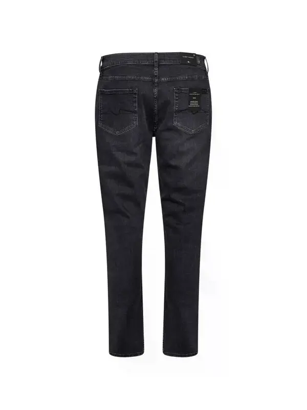 7 For All Mankind Faded Slim-fit Jeans