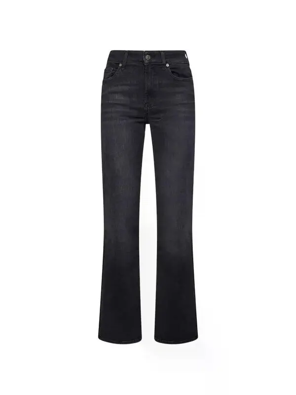 7 For All Mankind Faded Bootcut Jeans - Black