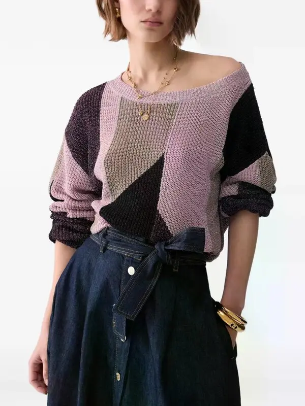 Liu Jo Sweater With Lamé Inlays