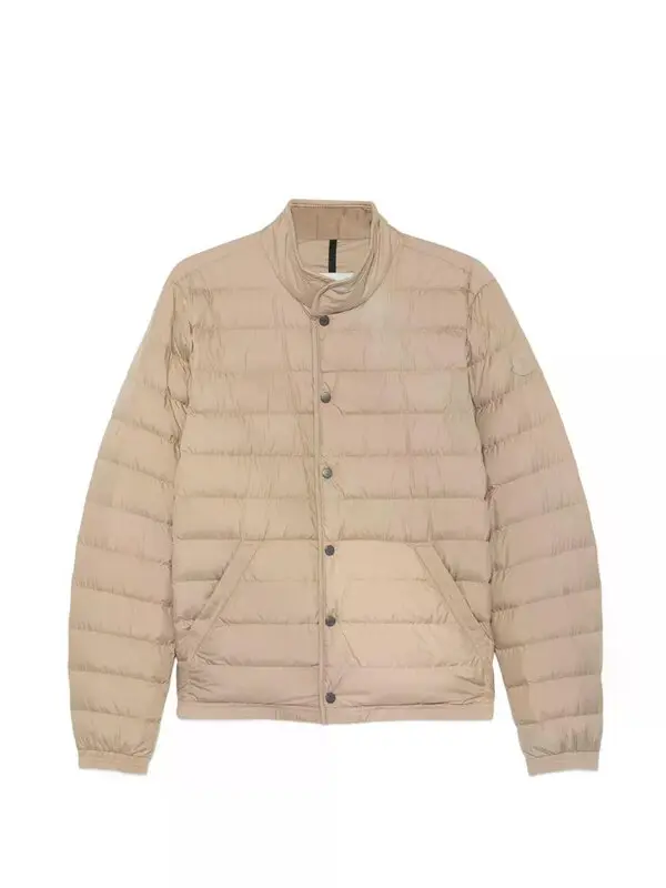 Moncler Logo-patch Quilted Jacket - Neutrals