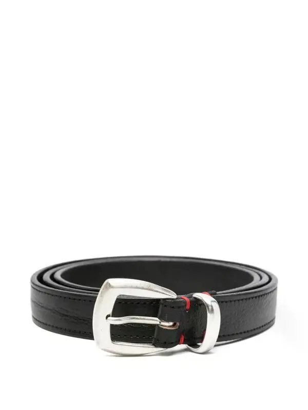 Eleventy Buckle-fastening Leather Belt