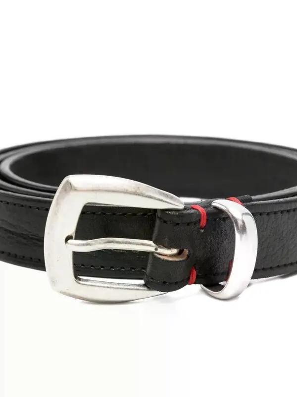 Eleventy Buckle-fastening Leather Belt