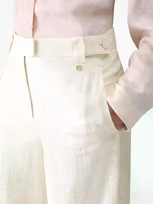 Liu Jo Flamed Viscose Wide-leg Trousers