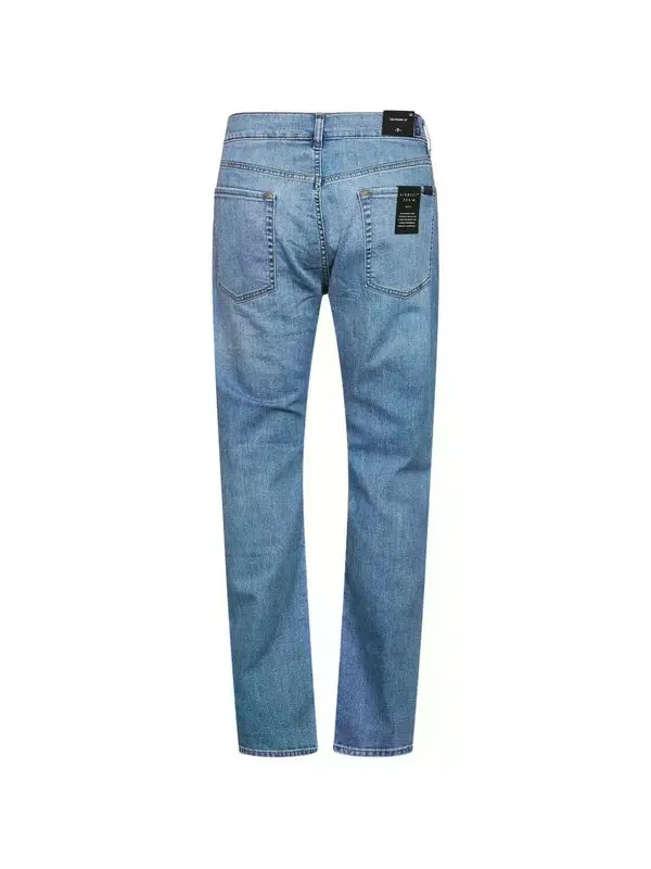 7 For All Mankind Faded-effect Whiskered Jeans