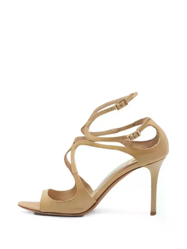 JIMMY CHOO Patent Leather Heeled Sandals