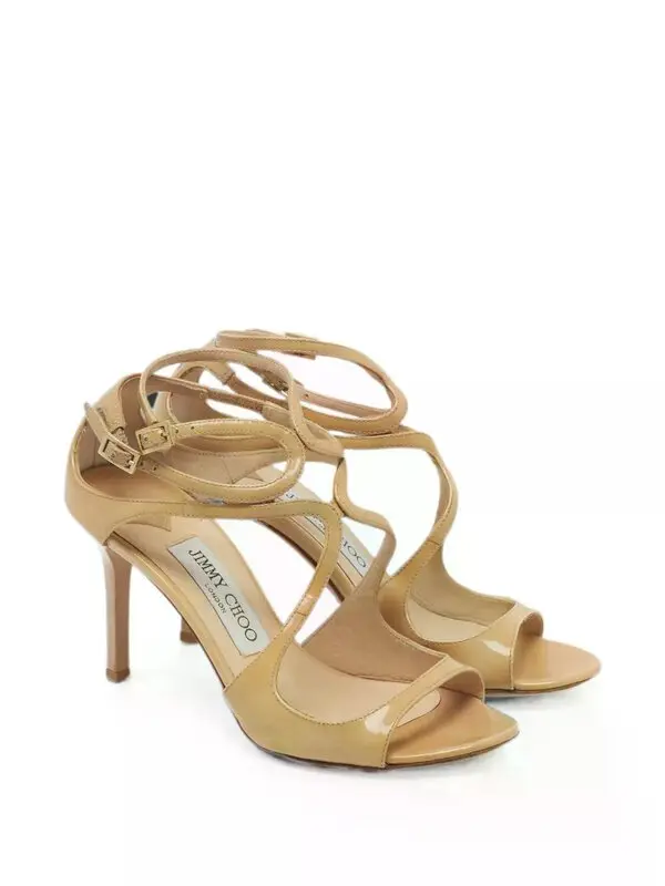 JIMMY CHOO Patent Leather Heeled Sandals