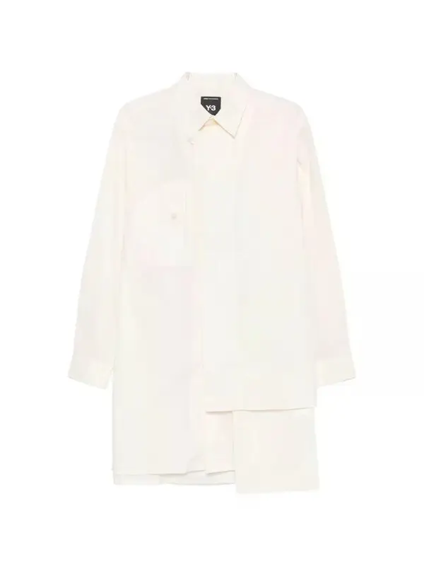 Y3 Layered-hem Shirt - Neutrals