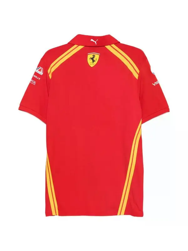 PUMA X Ferrari Logo-patch Zip-fastening Polo Shirt
