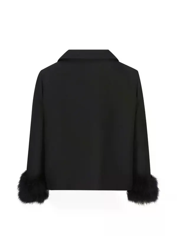 Valentino Garavani Feather Trim Jacket