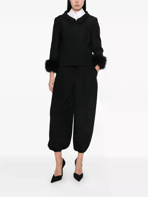 Valentino Garavani Feather Trim Jacket