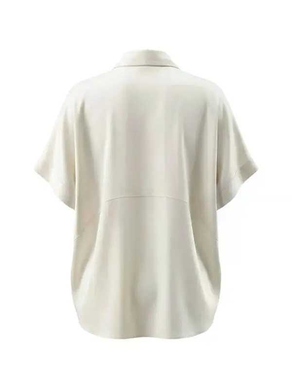 Brunello Cucinelli Monili-chain Short-sleeved Blouse