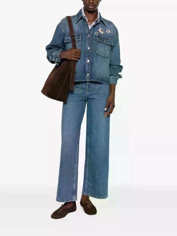 Maje Patch-pocket Straight-leg Jeans