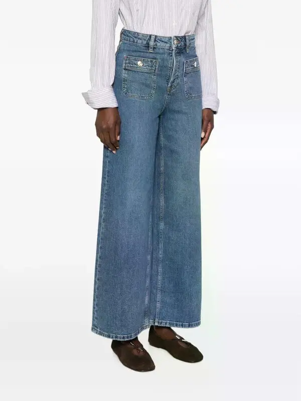 Maje Patch-pocket Straight-leg Jeans