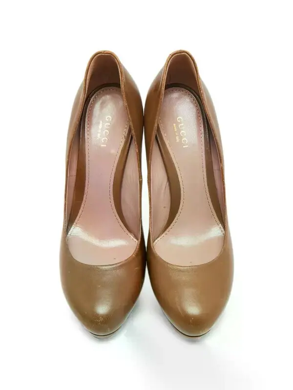 Gucci Platform Leather Pumps