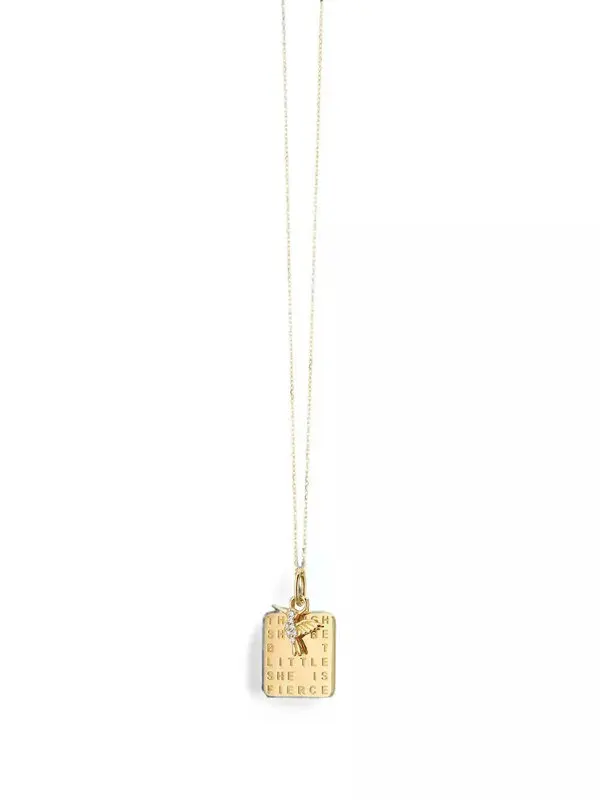 Monica Rich Kosann She Is Fierce Diamond Necklace - Gold