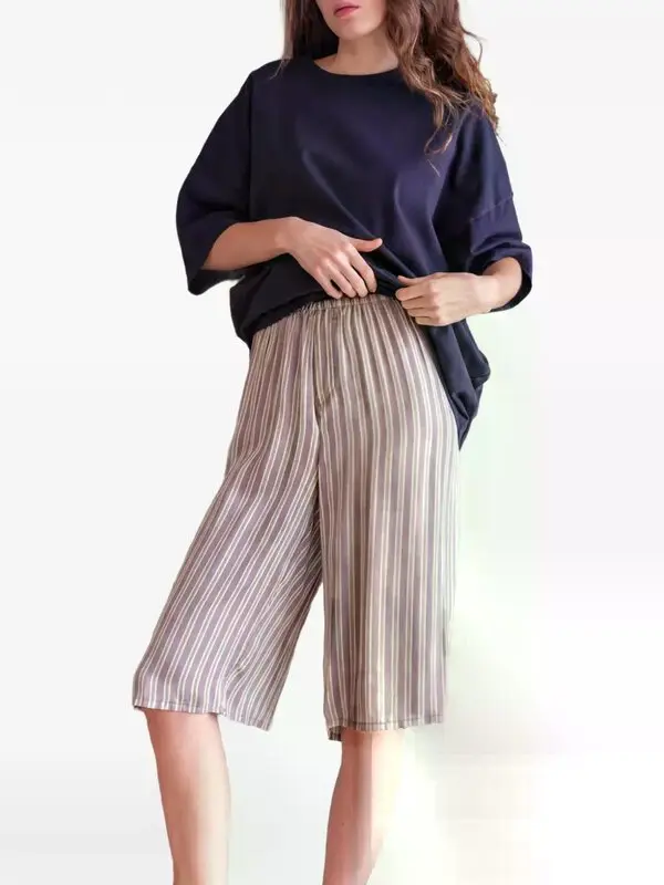 American Vintage Bovalow Vertical-stripe Shorts