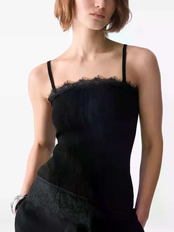 Liu Jo Asymmetric Top With Lace Details