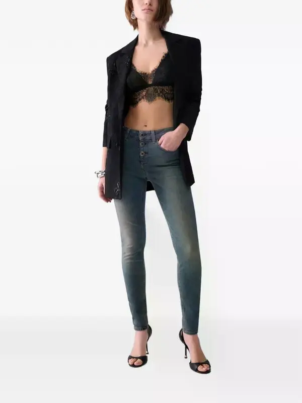 Liu Jo Skinny Jeans With Crafted Buttons