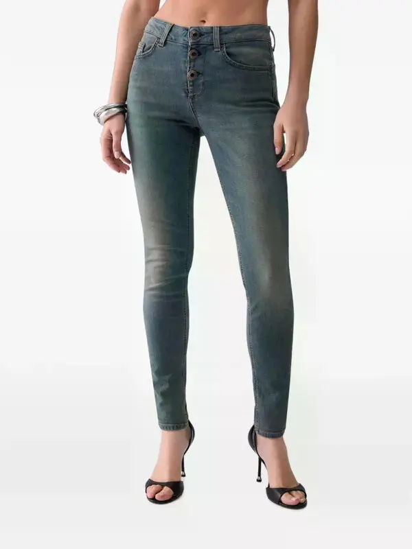 Liu Jo Skinny Jeans With Crafted Buttons
