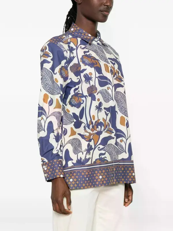 CLIPS Floral Print Long Sleeve Shirt