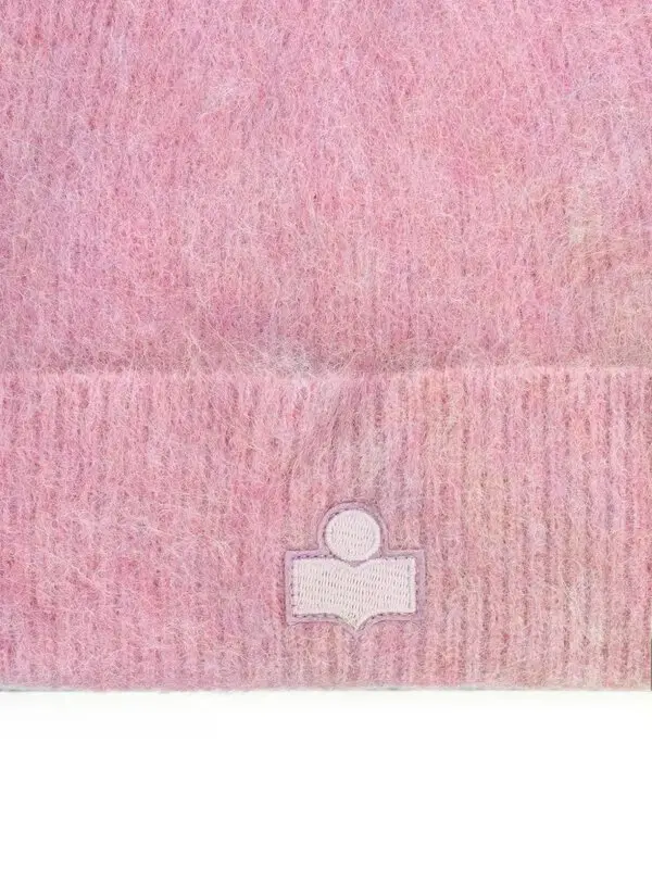 Isabel Marant Étoile Logo-patch Ribbed-knit Beanie Hat