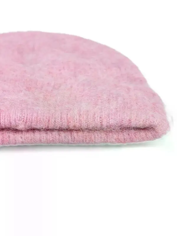 Isabel Marant Étoile Logo-patch Ribbed-knit Beanie Hat