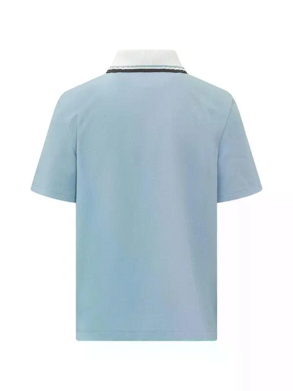 Casablanca Zip-up Piqué Polo Shirt