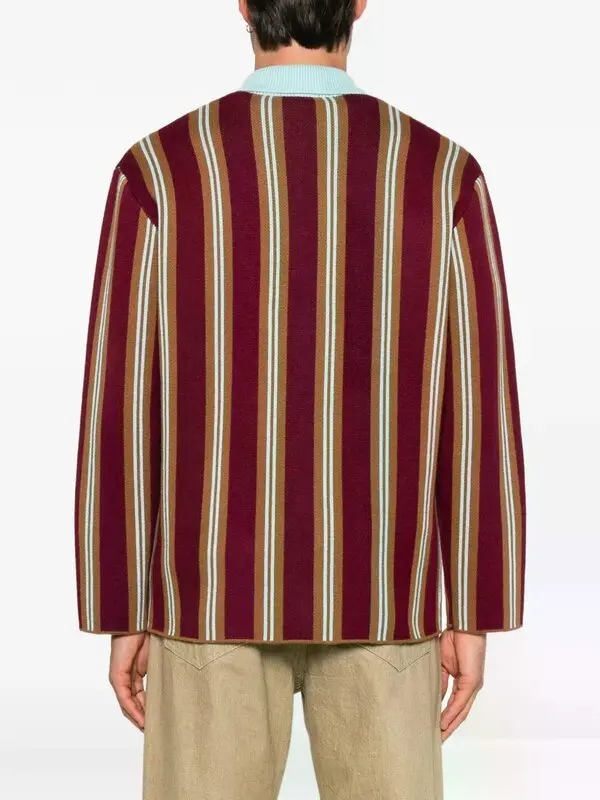 Drole De Monsieur Vertical-stripe Cardigan