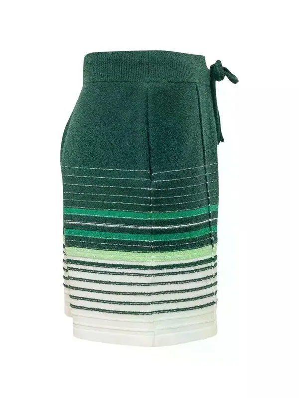 Casablanca Bouclé Striped Shorts