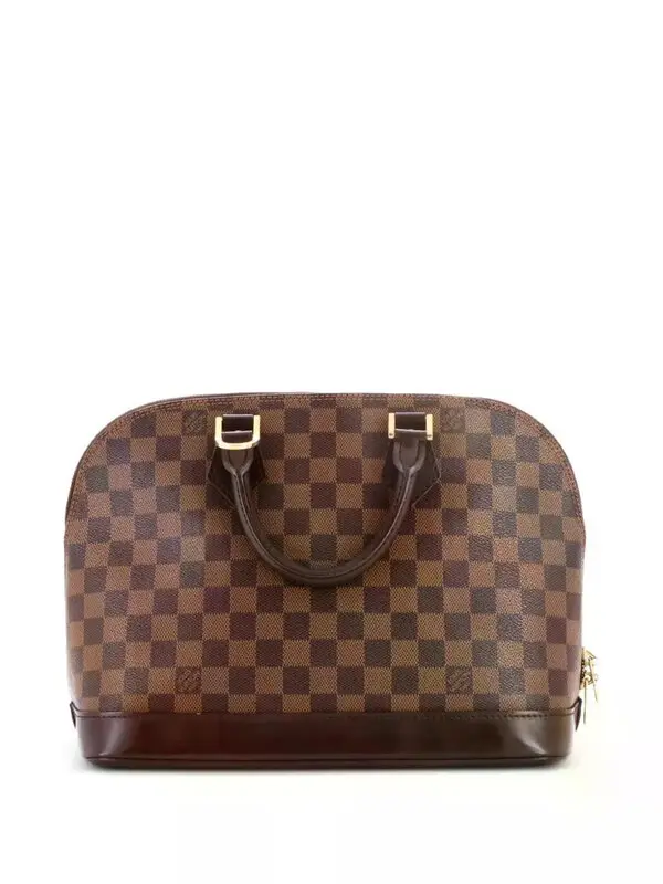 LOUIS VUITTON Damier Alma Pm Satchel - Brown