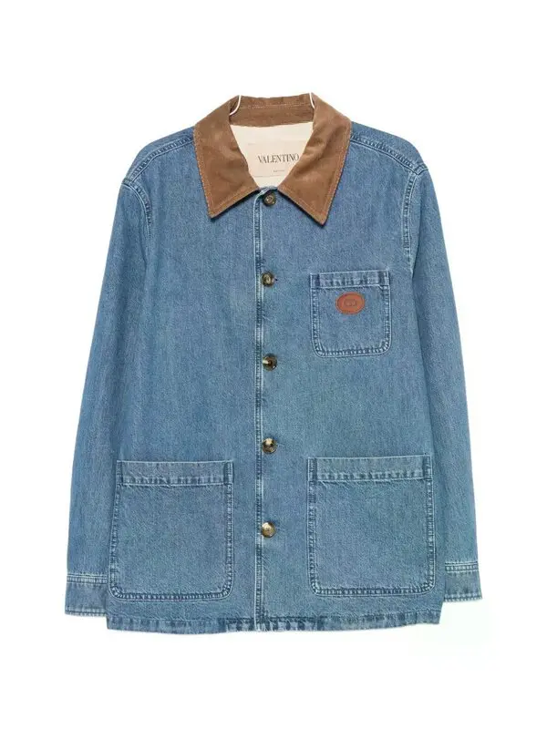 Valentino Garavani Logo-patch Denim Jacket