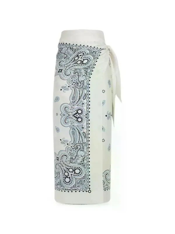 FERRAGAMO Arabesque-print Silk Sarong