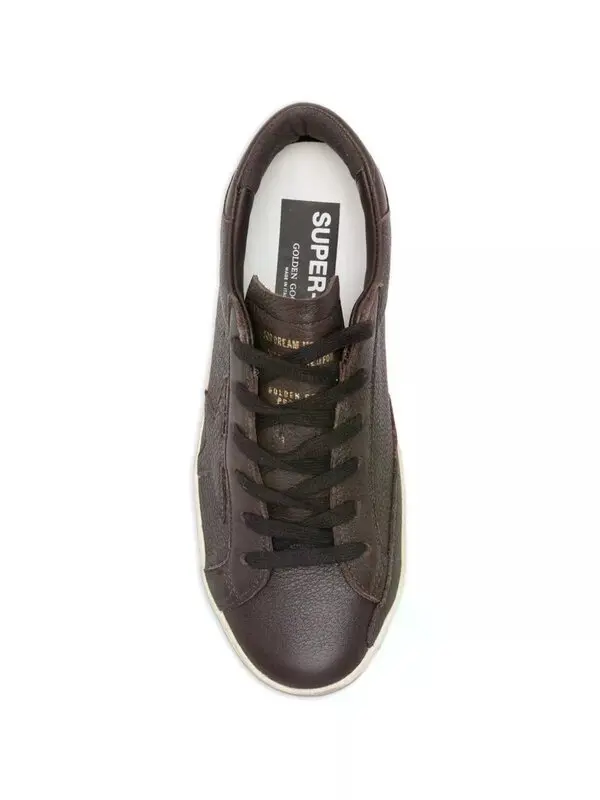 GOLDEN GOOSE Super-star Distressed Sneakers - Brown