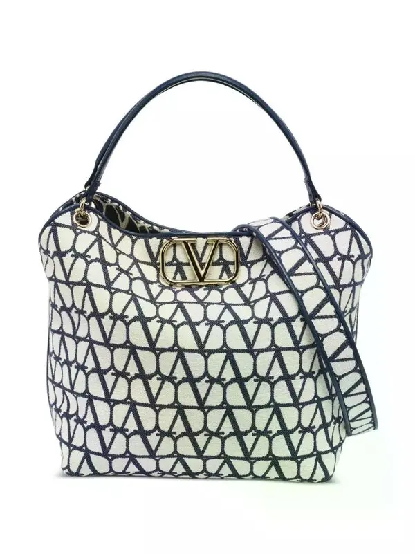Valentino Garavani Iconographe Vlogo Tote Bag - Neutrals