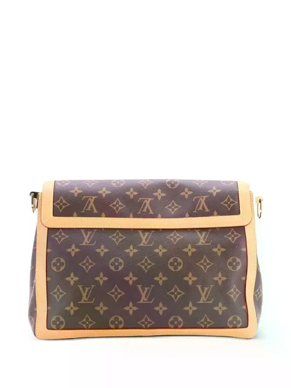 LOUIS VUITTON Dauphine Soft Monogram Canvas Gm Shoulder Bag - Brown