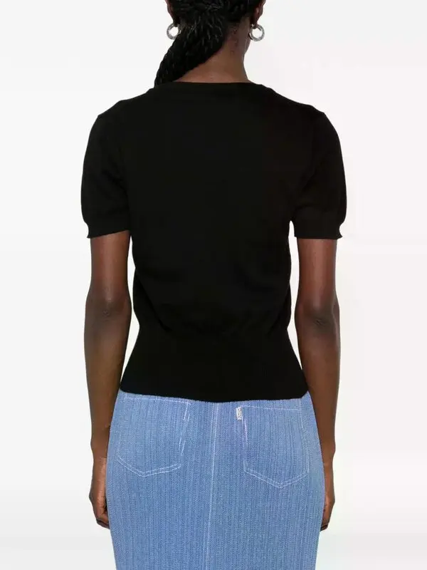 VIVIENNE WESTWOOD Bea Orb Embroidered Short Sleeve Top