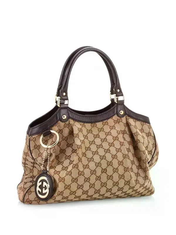 Gucci Sukey Gg Canvas With Leather Medium Tote Bag