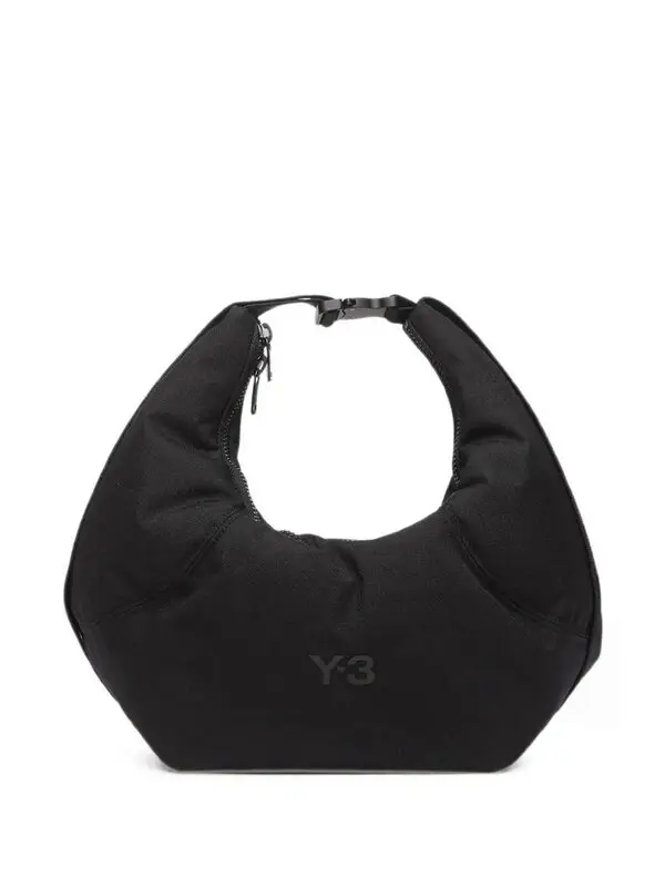 Y3 Crescent Buckle-fastening Shoulder Bag